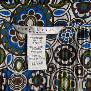 Fred David | Tops | Fred David Button Up Ruffle Crinkle Blouse Plus ...